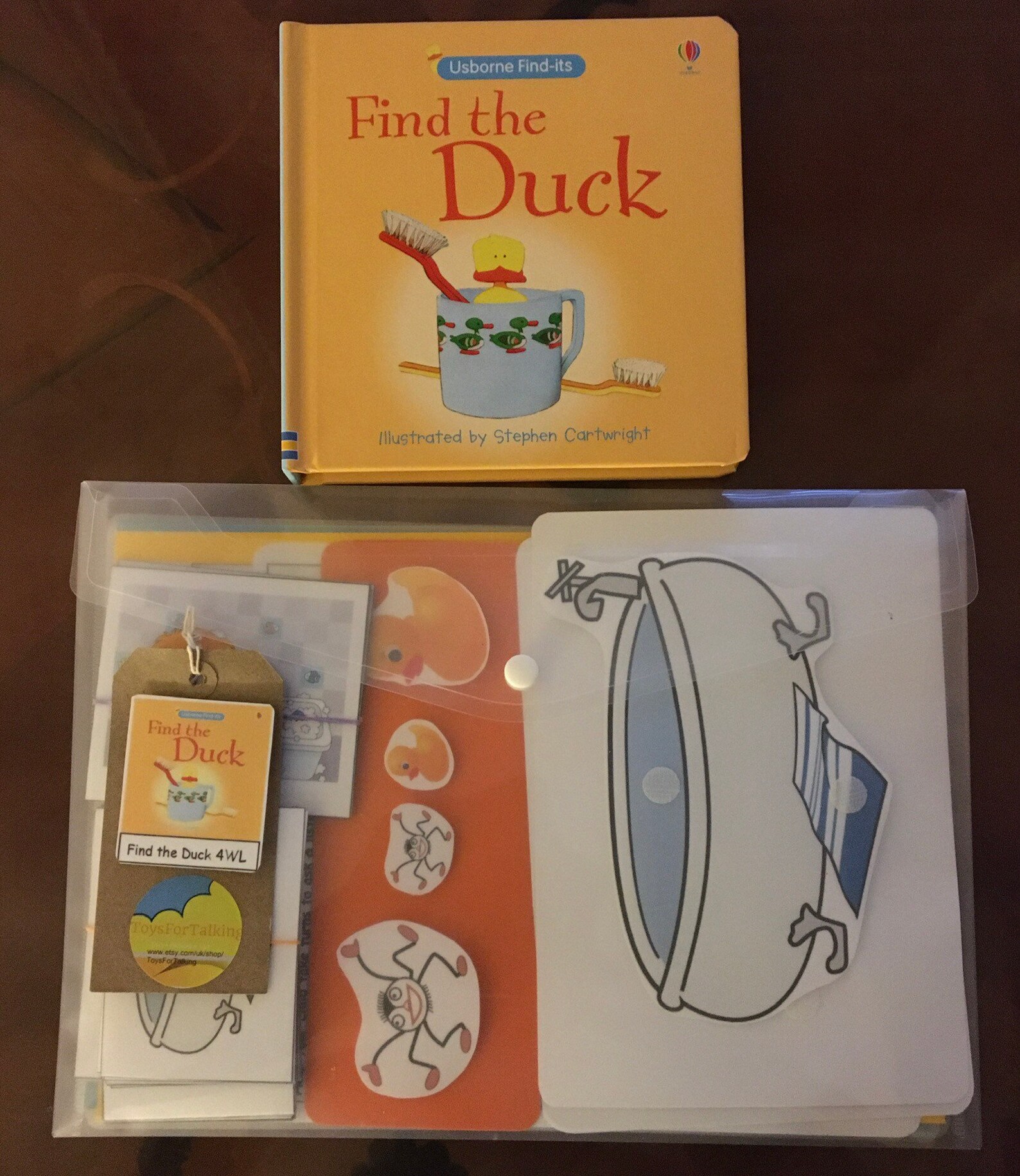 Find the Duck 4 Word Level Pack With Board Book - Etsy UK