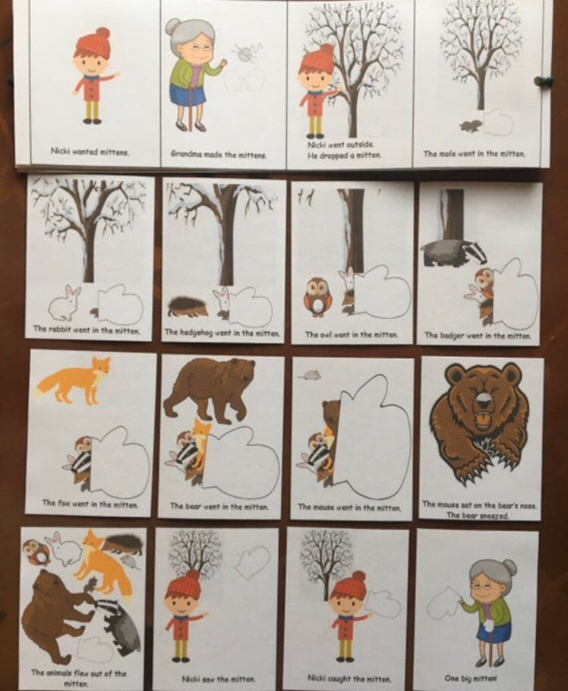 The Mitten Bumper Pack With Board Book: 3WL Game, Story Sequencing and ...