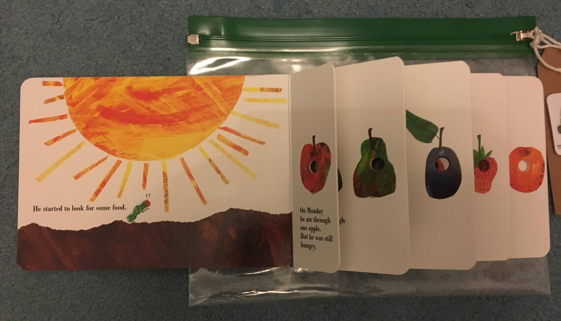 The Very Hungry Caterpillar 2 Word Level Pack With Board Book - Etsy
