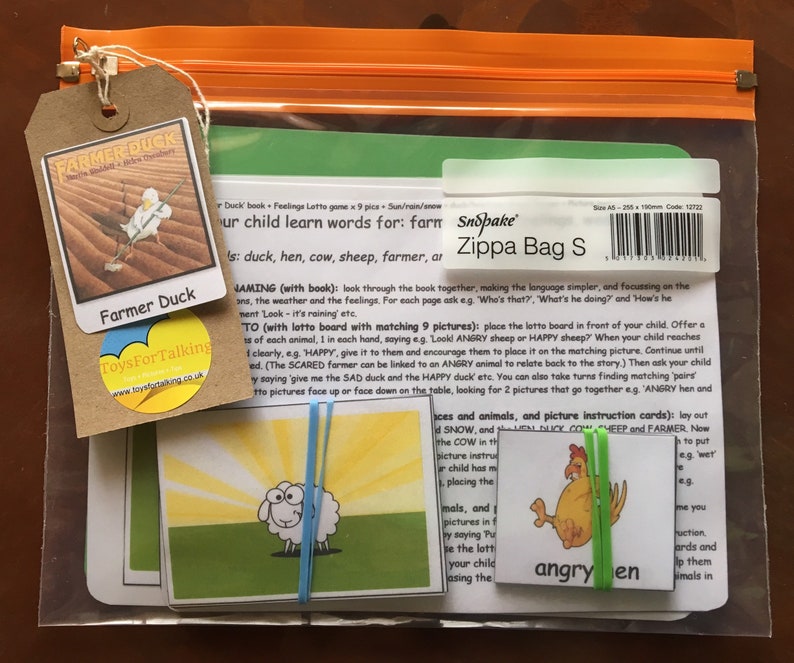 Farmer Duck 2 Word Level Picture Pack no Book - Etsy