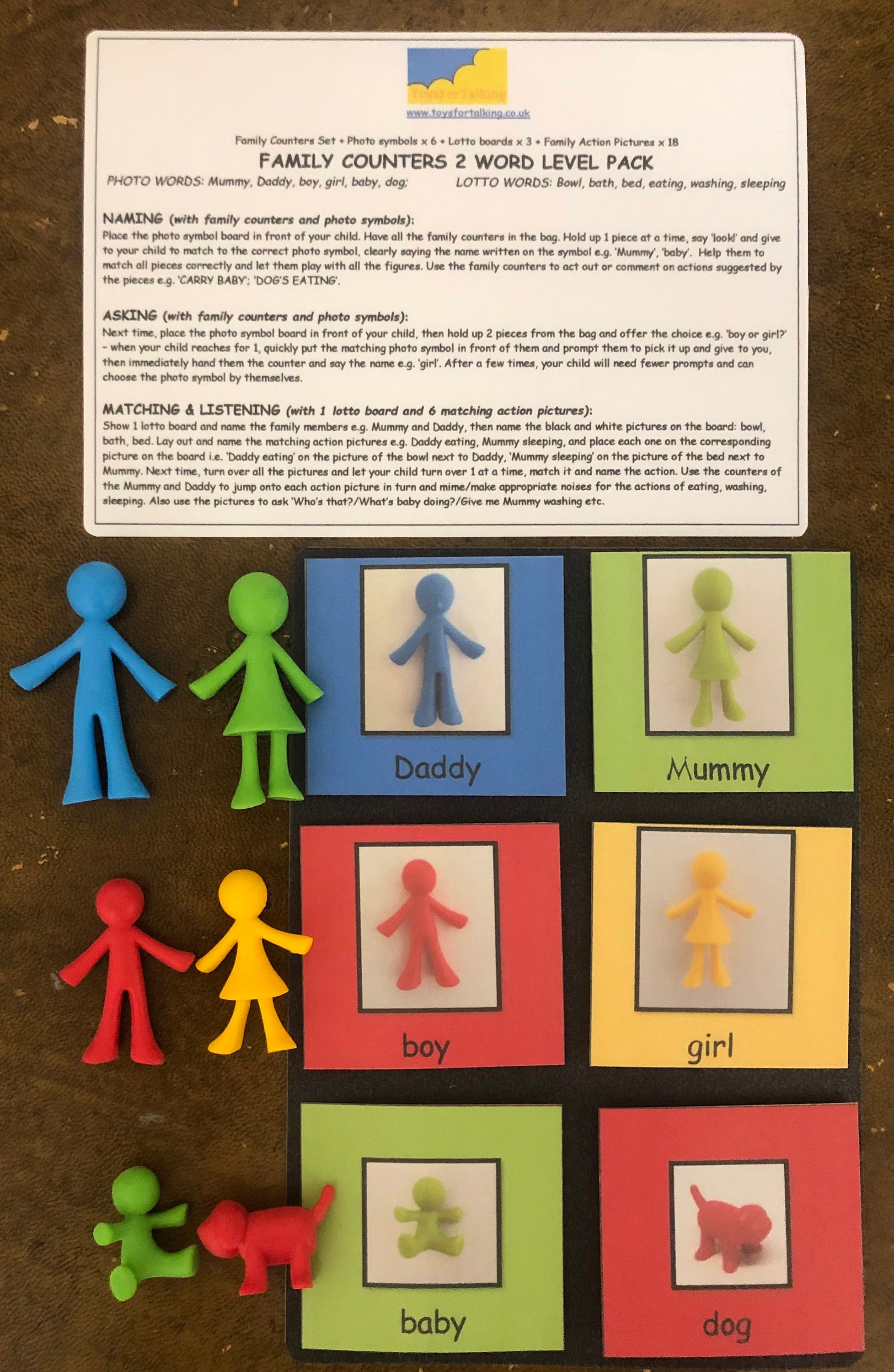 Family Counters 2 Word Level Pack - Etsy