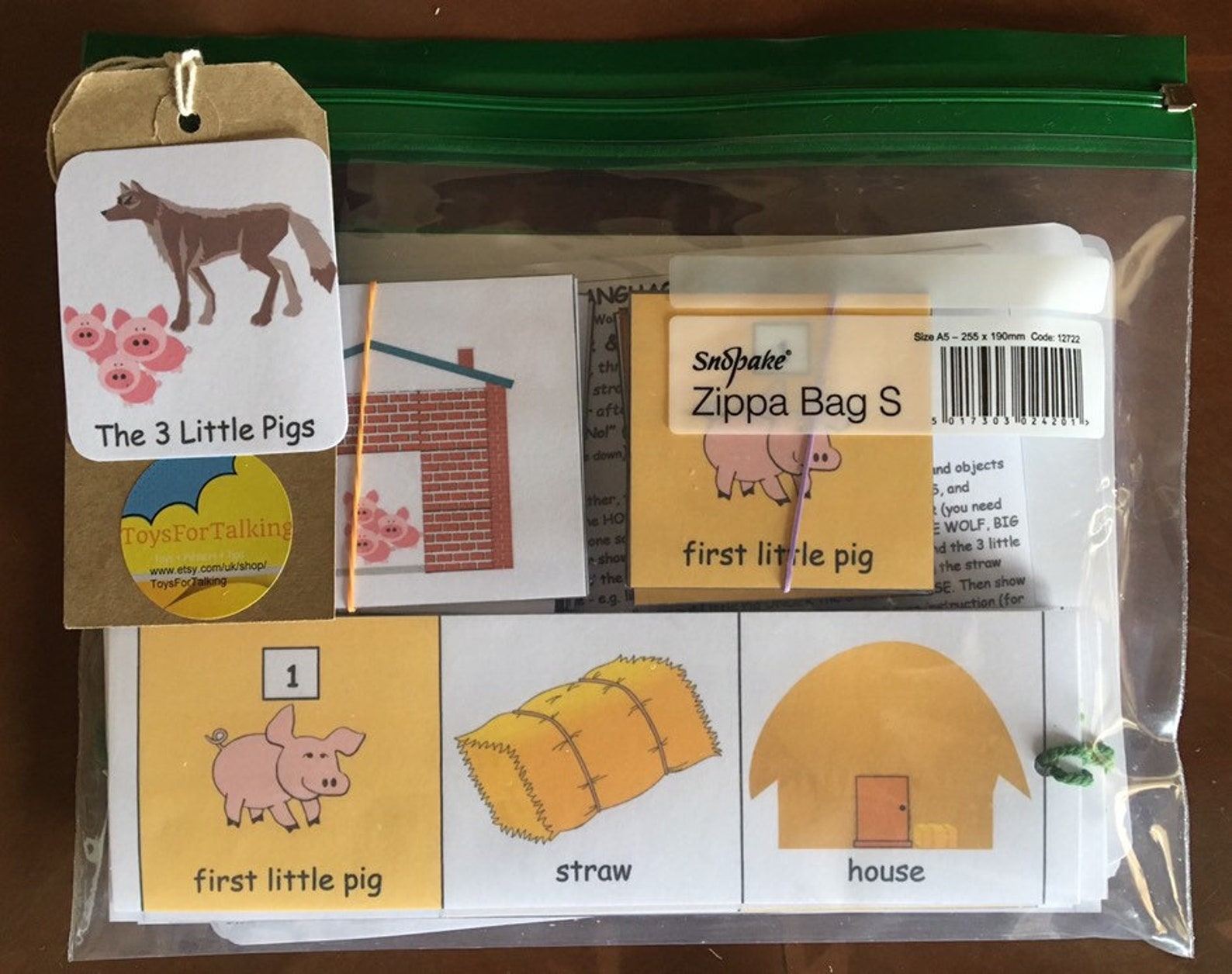 The 3 Little Pigs (NO BOOK) 4WL and Story Sequencing Pack - Etsy