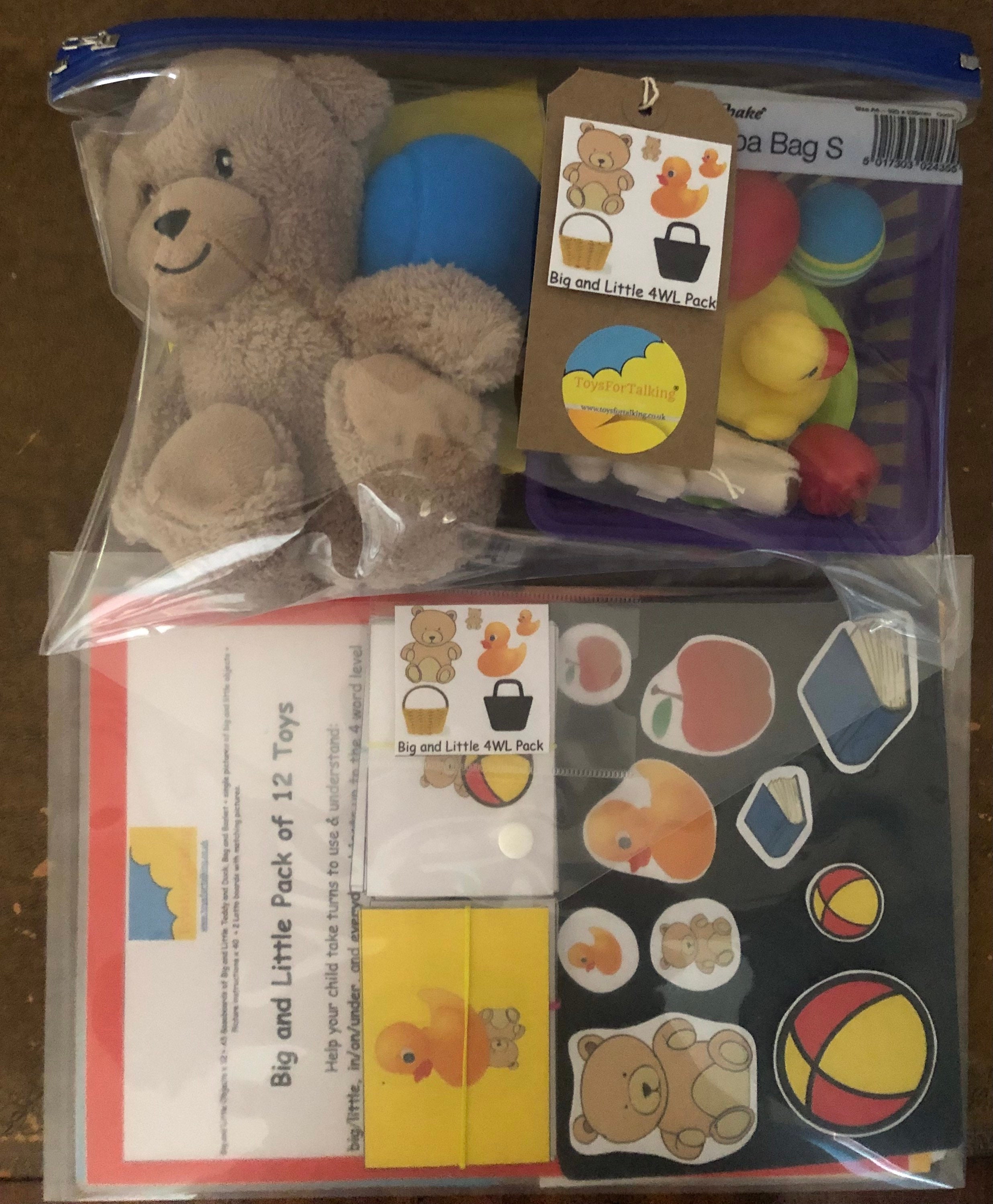 Big and Little Objects and Pictures 4 Word Level Pack 2 - Etsy