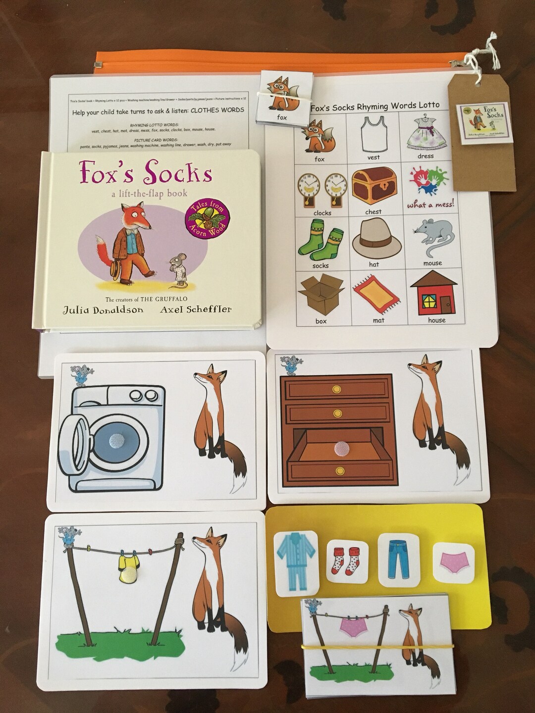 Fox's Socks Book 2 Word Level Pack With Board Book - Etsy UK