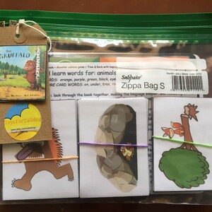 The Gruffalo 4 Word Level Picture Pack no book : Feelings | Etsy