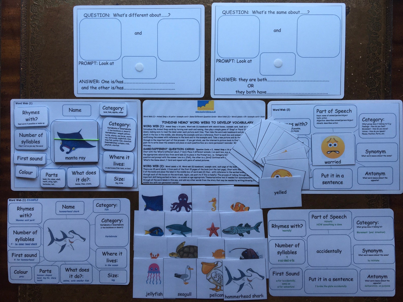 Finding Nemo Blank Levels Therapy Pack With Colourful Semantics - Etsy