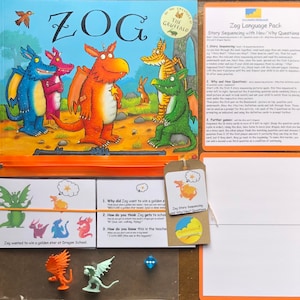 Zog Story Sequencing Pack With Why? and How? Questions - Etsy UK