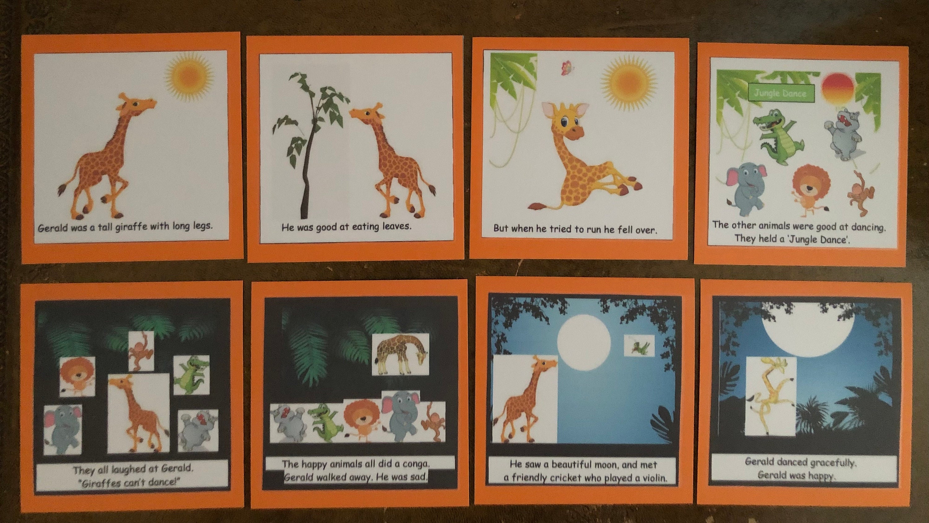 Giraffes Can’t Dance Story Sequencing Pictures - Etsy
