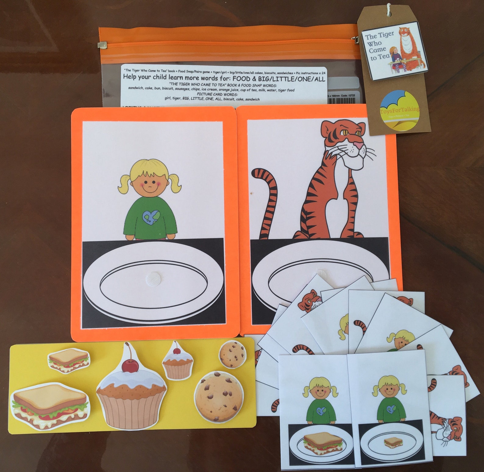 The Tiger Who Came to Tea WITHOUT THE BOOK Language Pack - Etsy