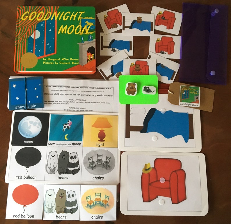 Goodnight Moon 3 Word Level Pack With Board Book - Etsy