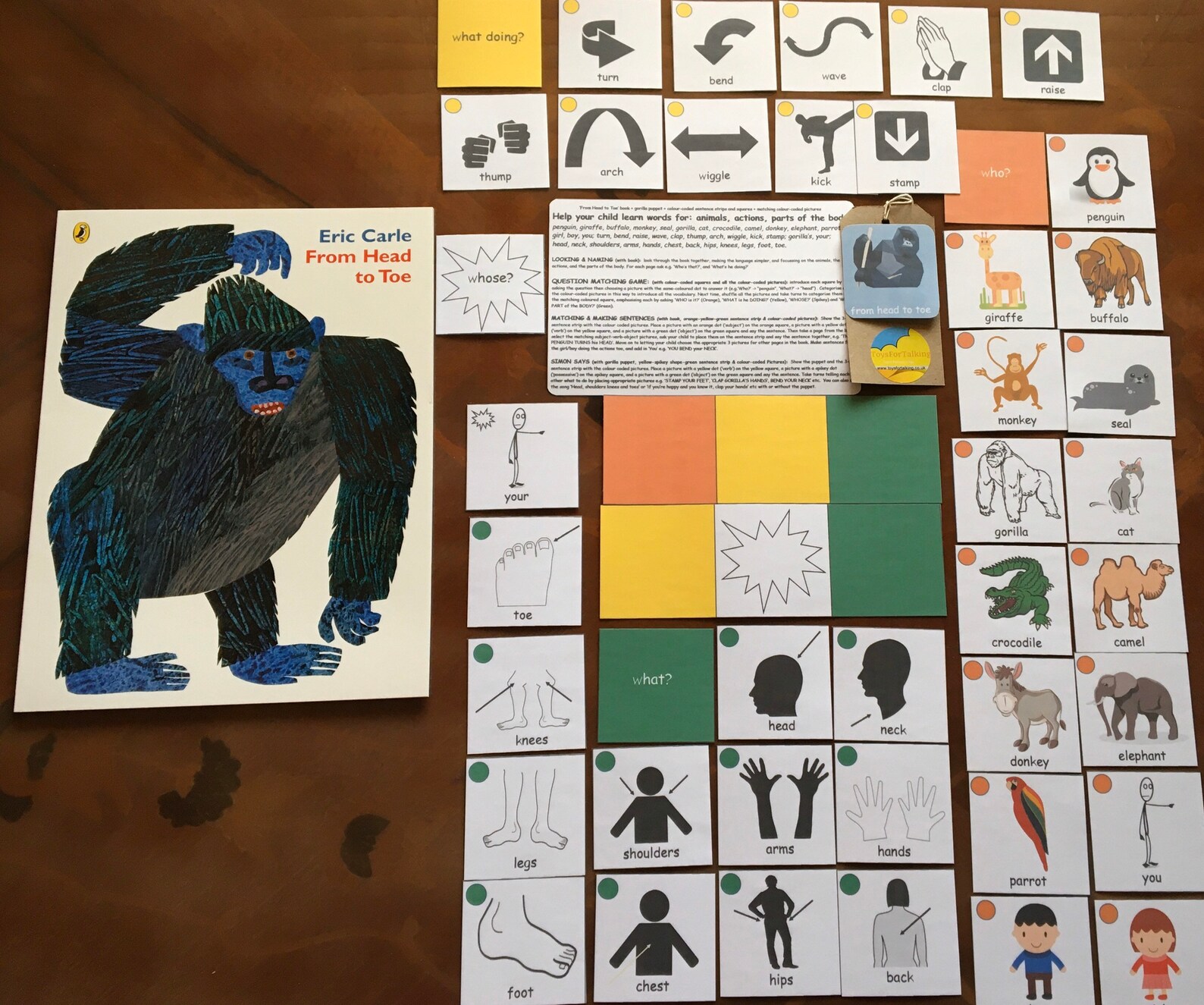 From Head to Toe Book 3 Word Level Pack - Etsy UK