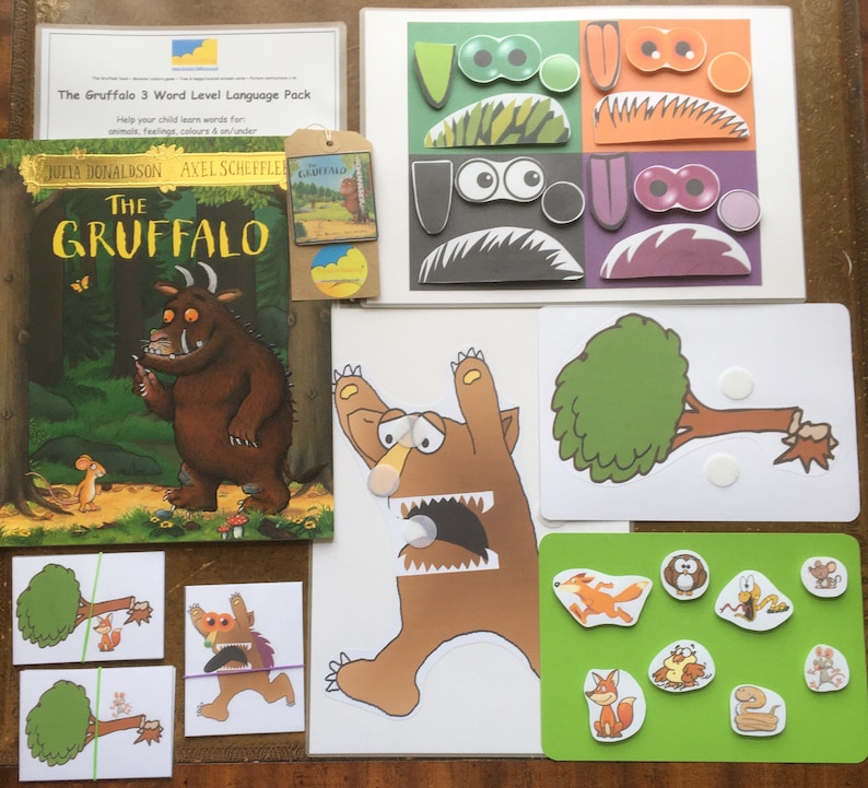 The Gruffalo Book 3 Word Level Pack With Book - Etsy