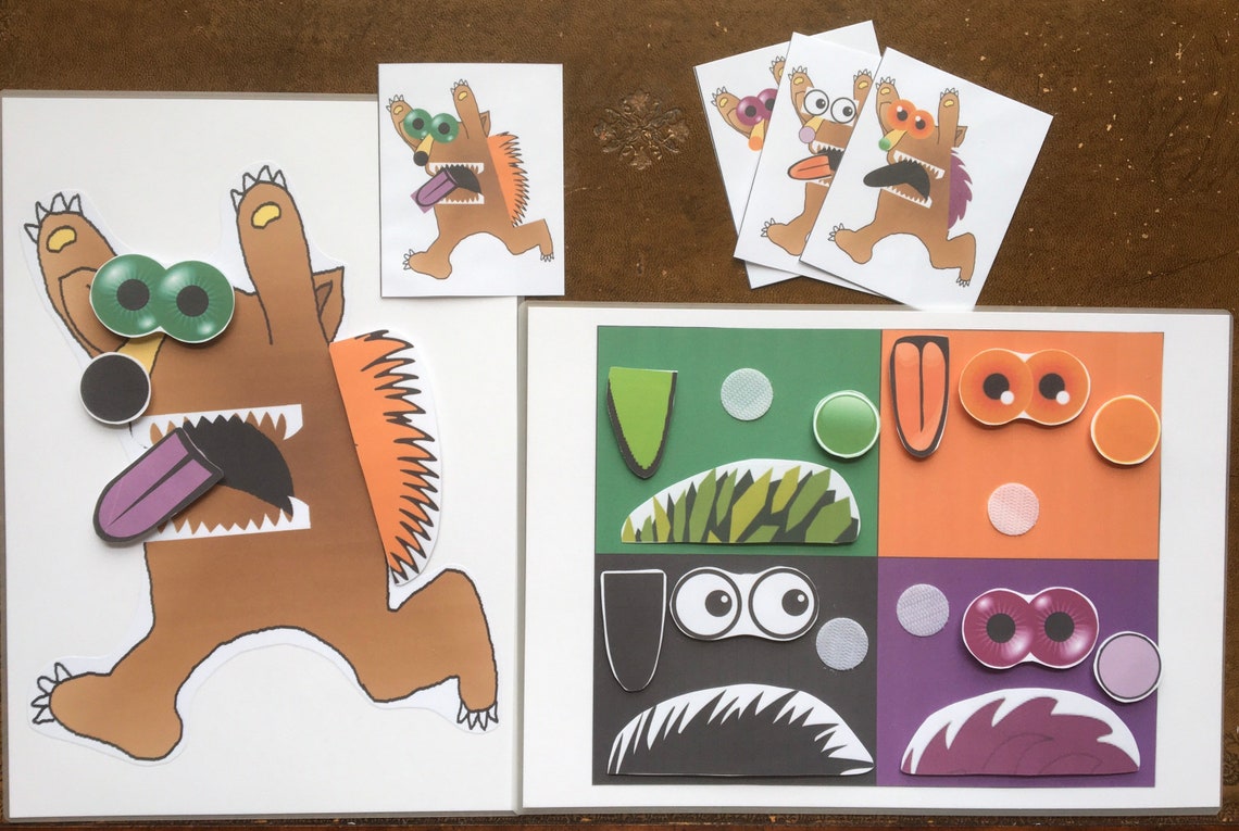 The Gruffalo Book 4 Word Level Pack: Feelings, Colours, on and Under - Etsy