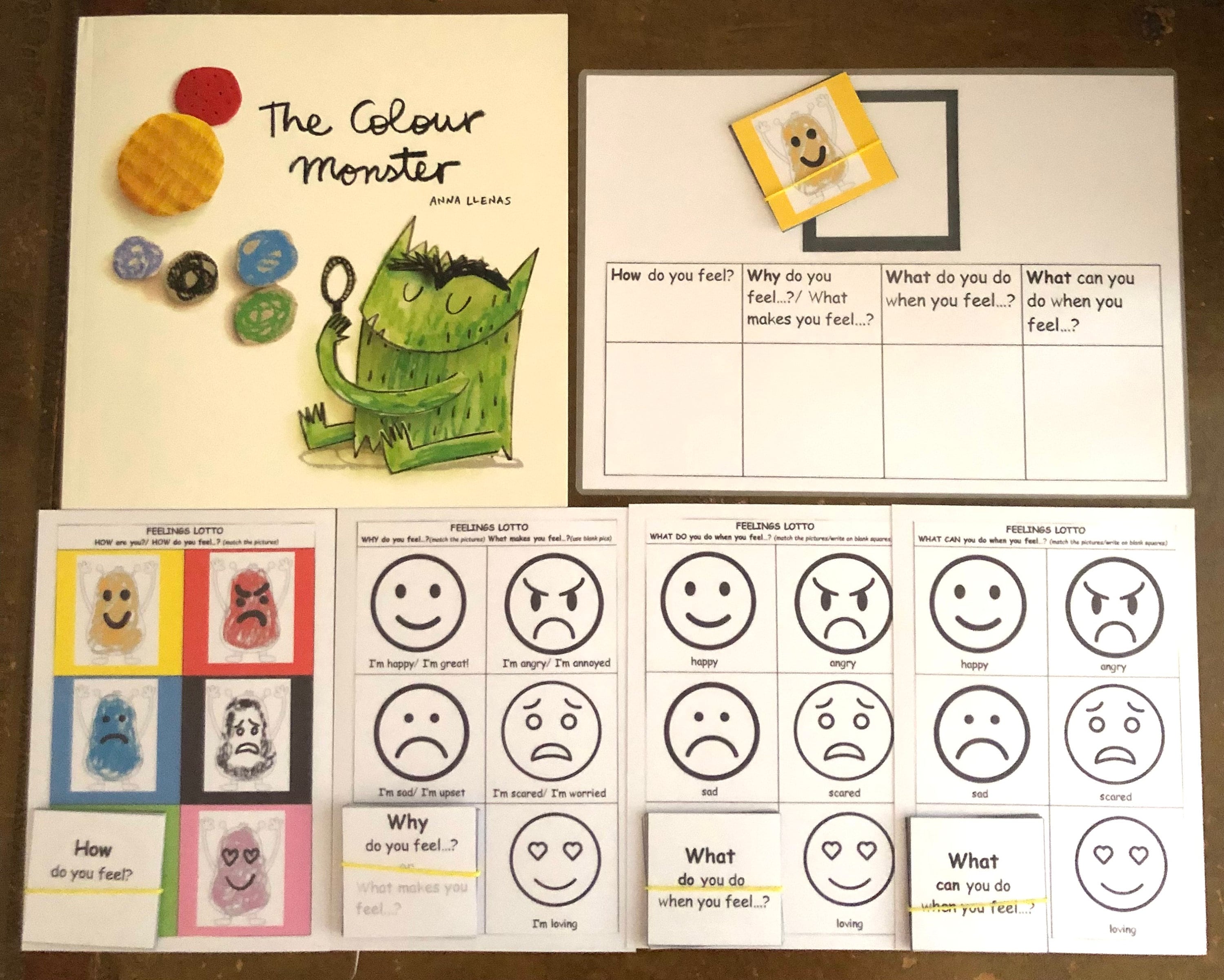 The Colour Monster Feelings Pack - Etsy