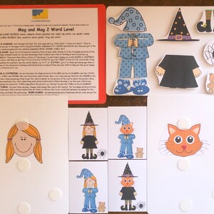 Meg and Mog 2 Word Level Picture Pack (no Book) - Etsy