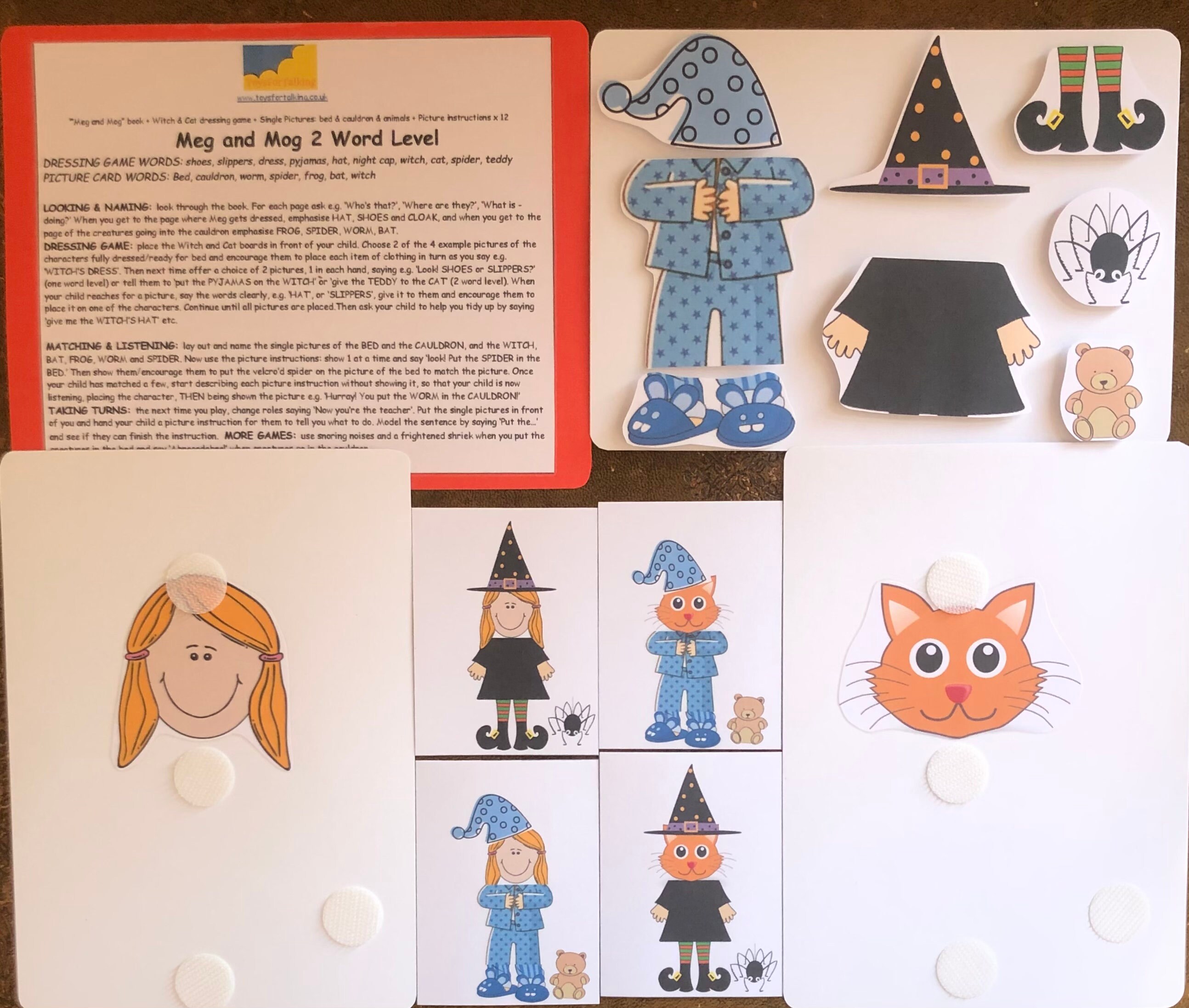 Meg and Mog 2 Word Level Picture Pack (no Book) - Etsy