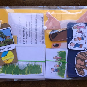 We're Going on a Bear Hunt 2 Word Level Pack With Paperback Book - Etsy