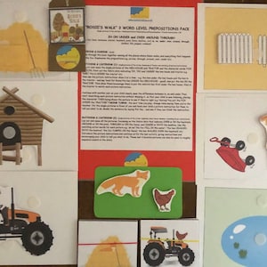 Rosie's Walk 3 Word Level Prepositions Pack WITHOUT THE BOOK - Etsy