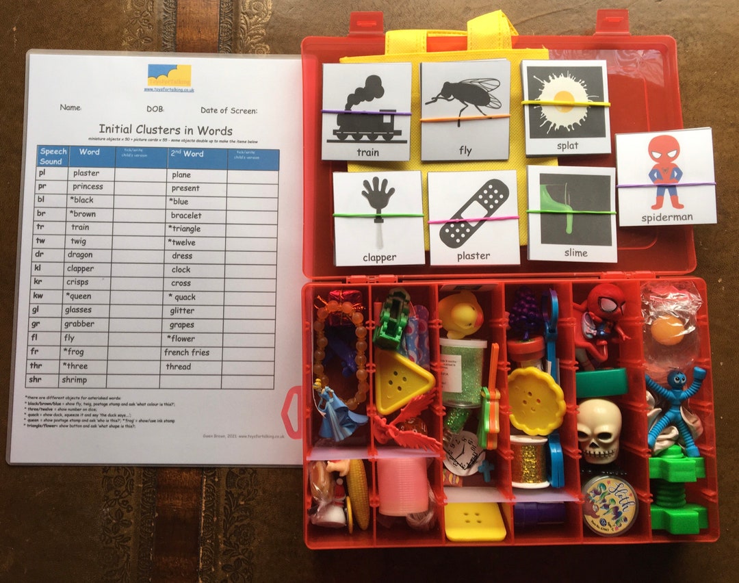 Initial Clusters Toys and Pictures Pack - Etsy