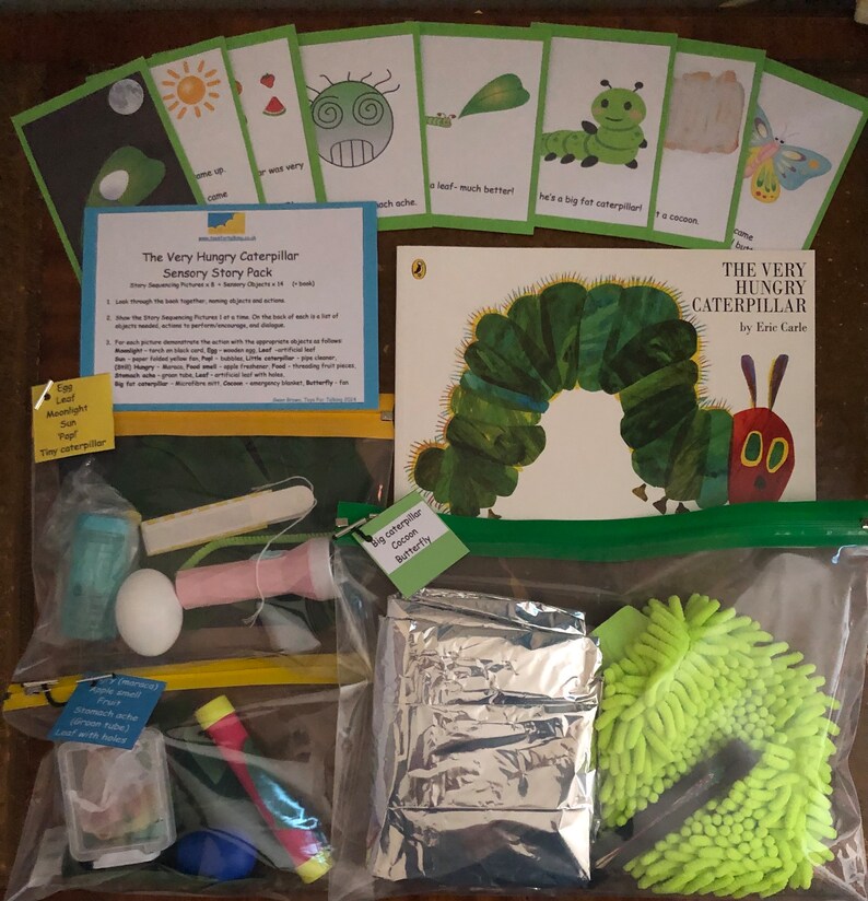 The Very Hungry Caterpillar Sensory Story With Paperback Book - Etsy UK
