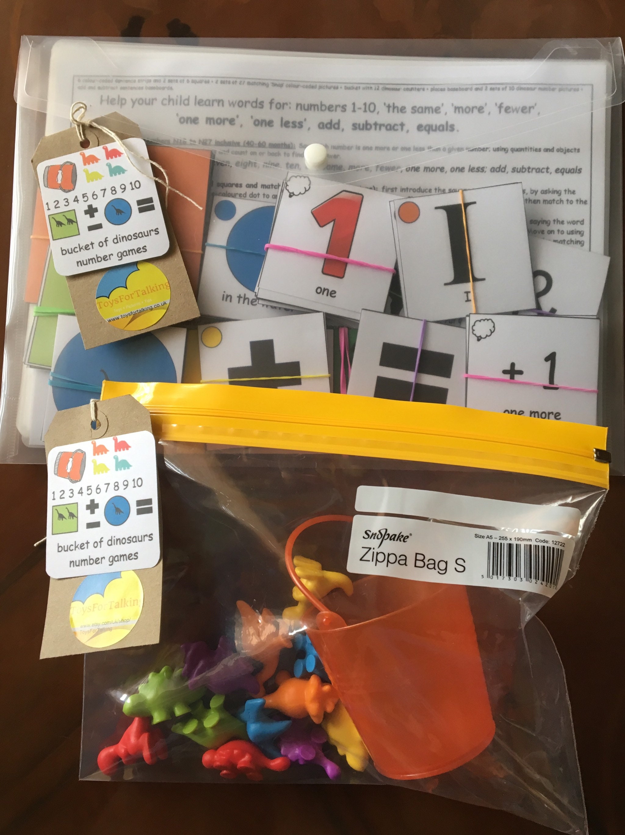 A Bucketful of Dinosaurs Colourful Semantics Early Maths Pack - Etsy UK