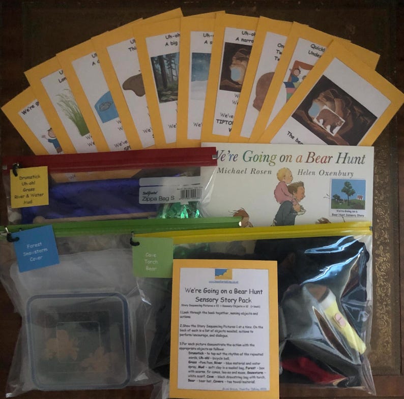 We’re Going on a Bear Hunt Sensory Story Pack With Paperback Book - Etsy