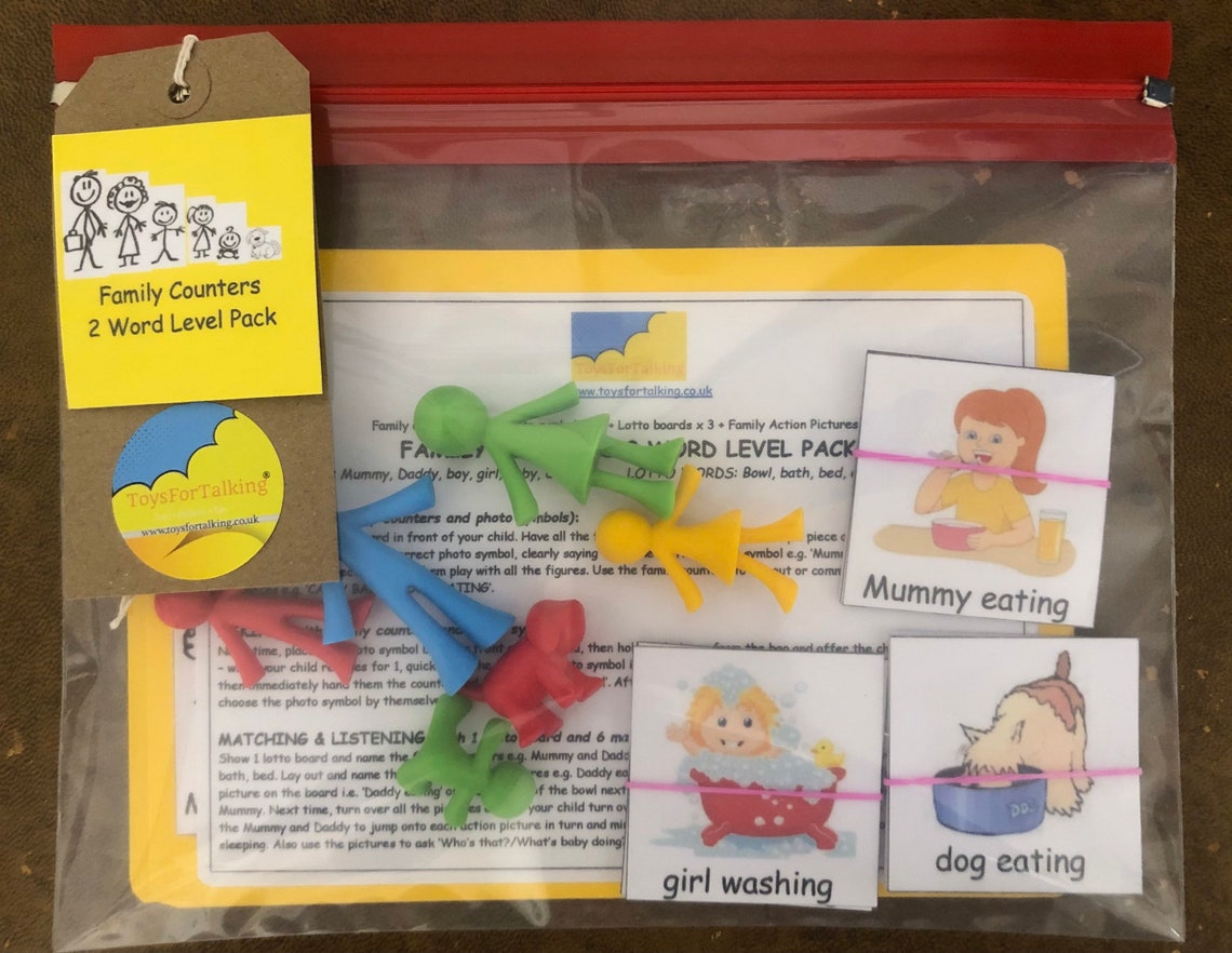 Family Counters 2 Word Level Pack - Etsy