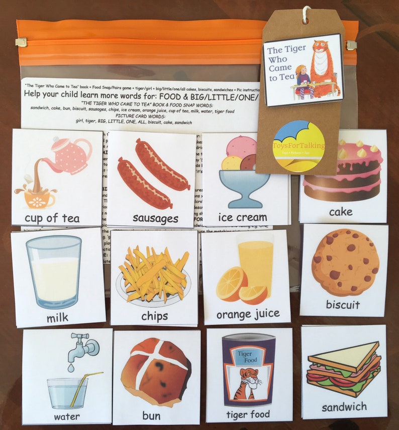 The Tiger Who Came to Tea WITHOUT THE BOOK Language Pack - Etsy