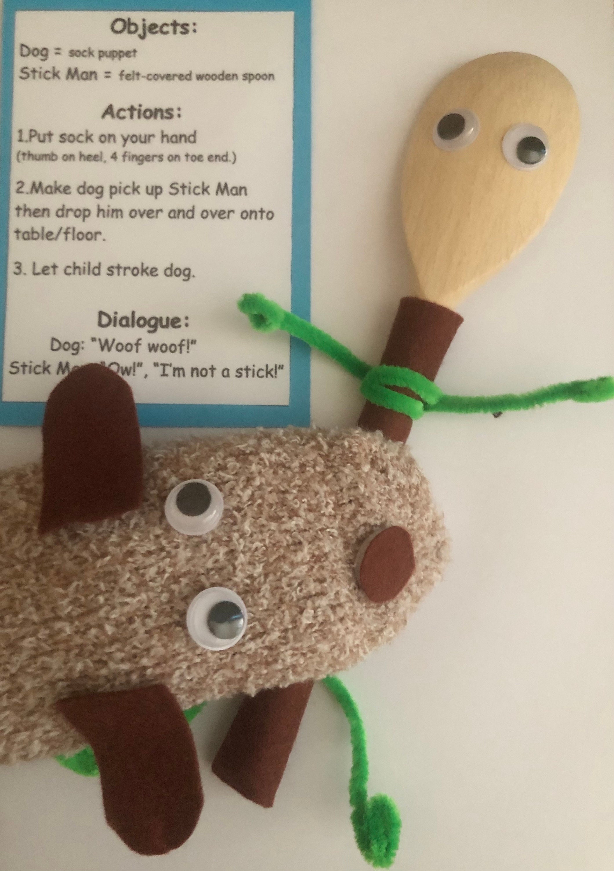 Stick Man Sensory Story Pack With Paperback Book - Etsy