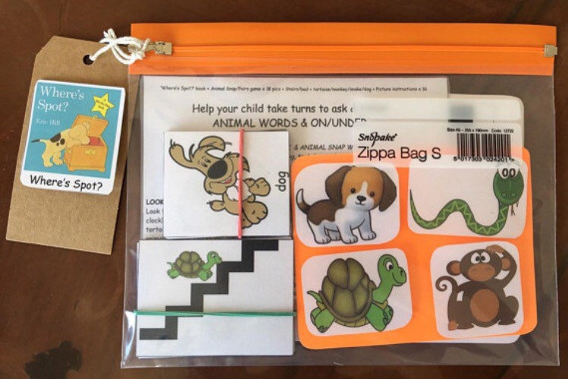 Where's Spot Book Language Builder - Etsy