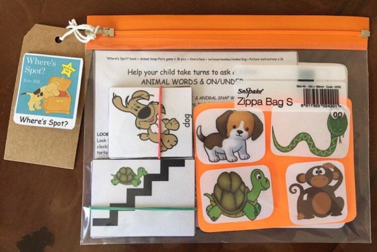 Where's Spot Book Language Builder - Etsy