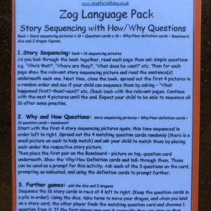 Zog Story Sequencing Pack With Why? and How? Questions - Etsy UK