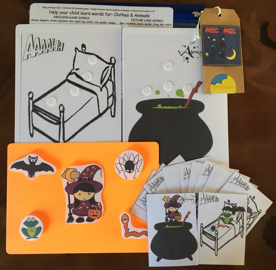 Meg and Mog 2 Word Level Picture Pack no Book | Etsy