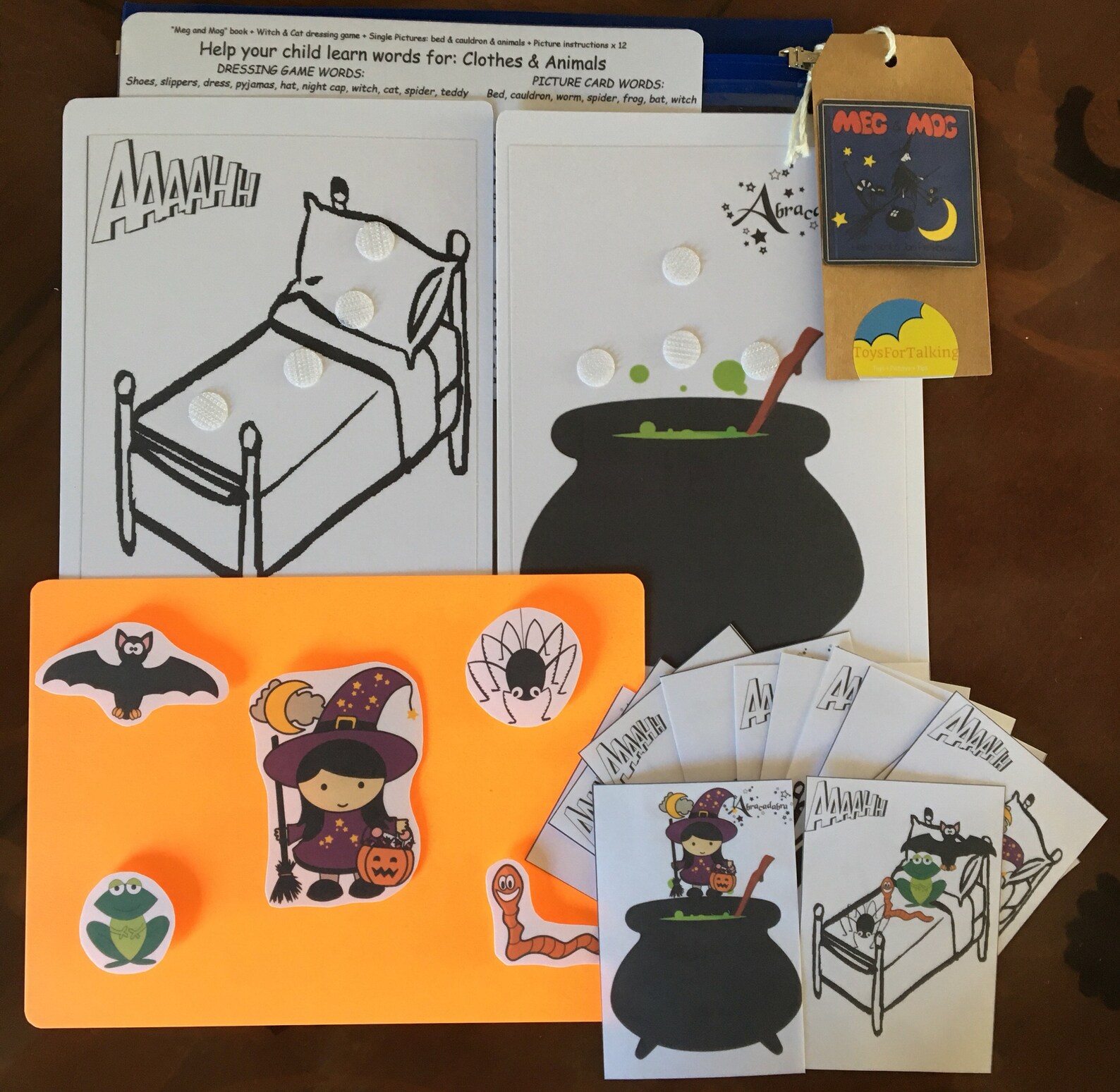 Meg and Mog 2 Word Level Picture Pack no Book | Etsy