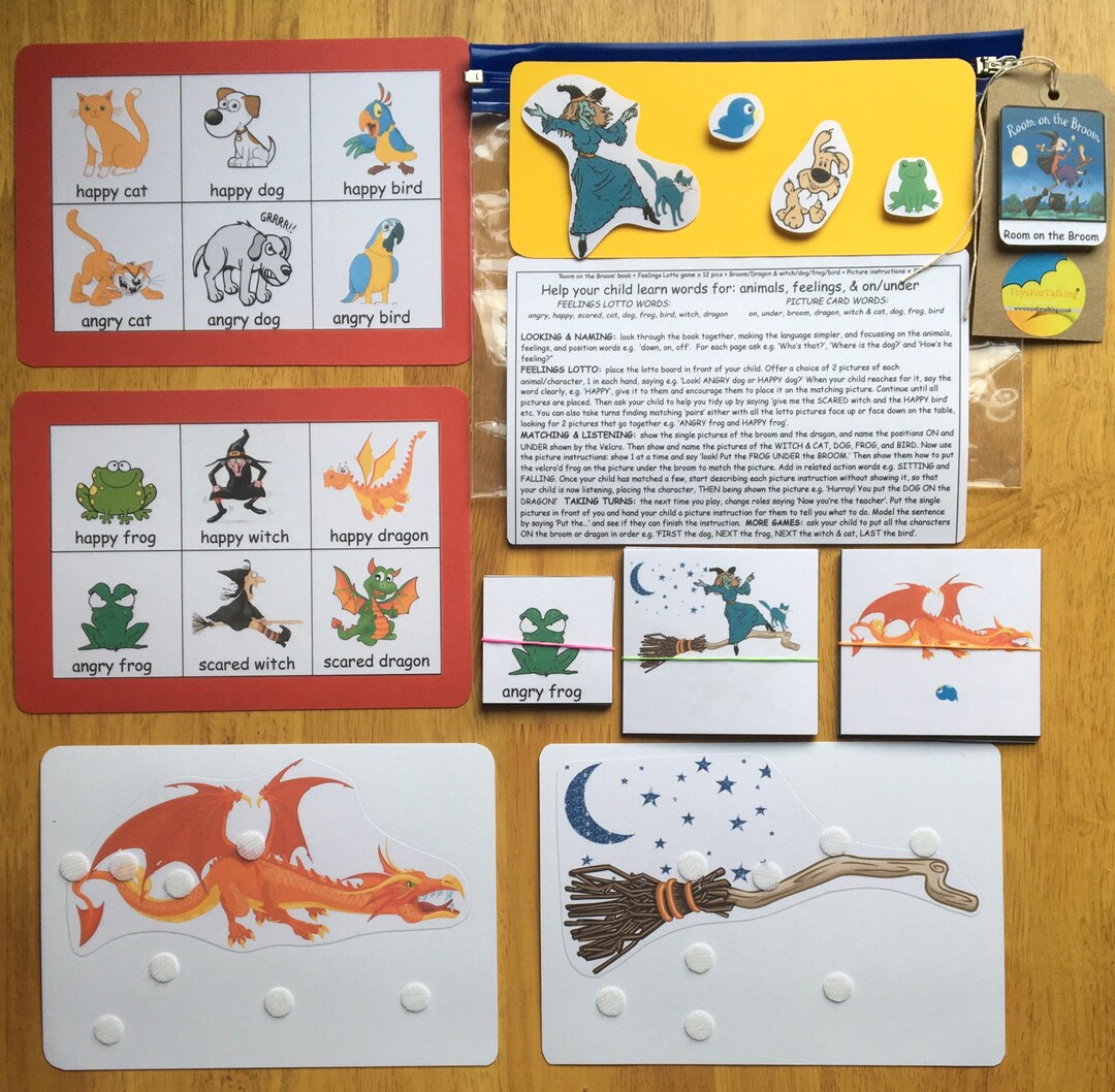 Room on the Broom 3 Word Level Picture Pack Without the Book - Etsy