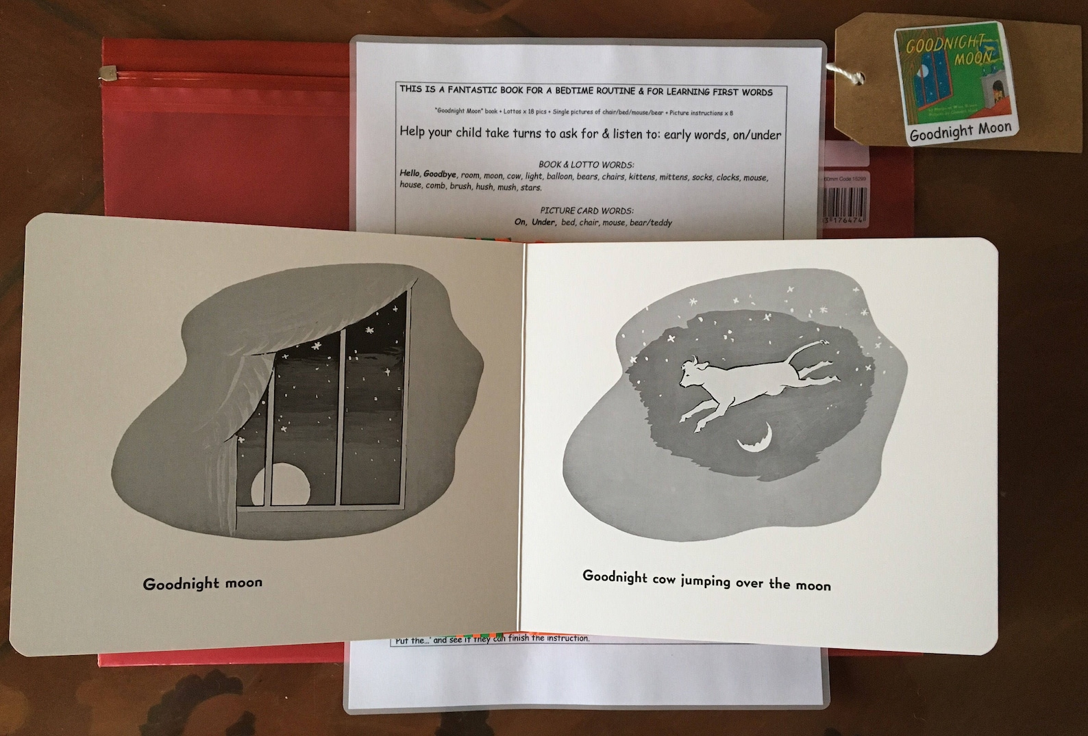 Goodnight Moon 3 Word Level Pack With Board Book - Etsy