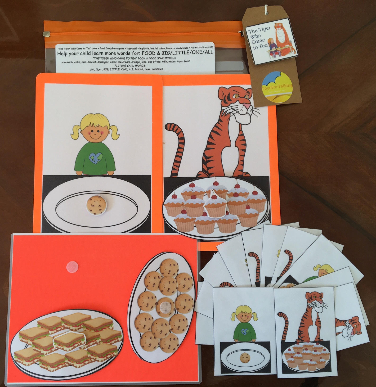 The Tiger Who Came to Tea WITHOUT THE BOOK Language Pack - Etsy