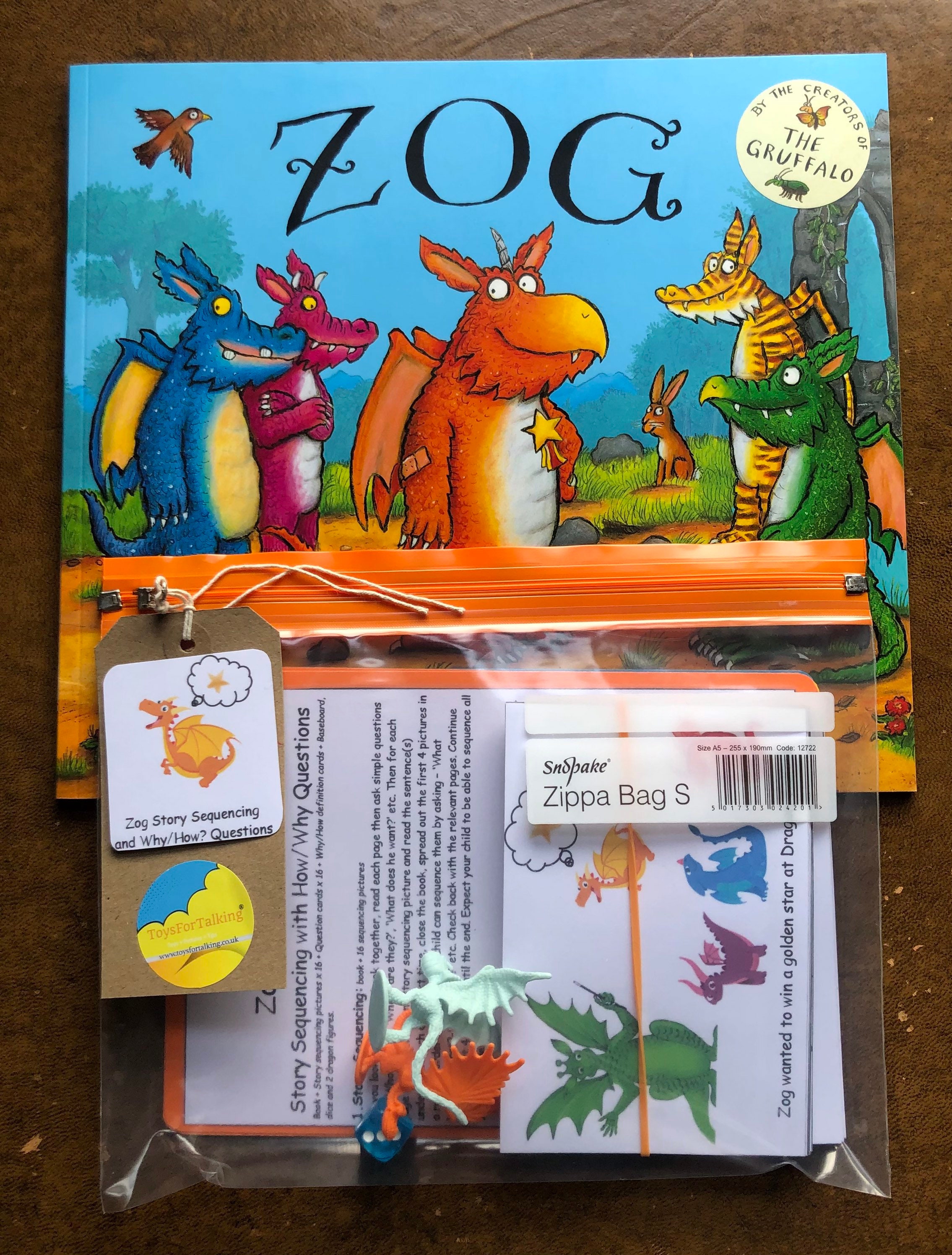 Zog Story Sequencing Pack With Why? and How? Questions - Etsy UK