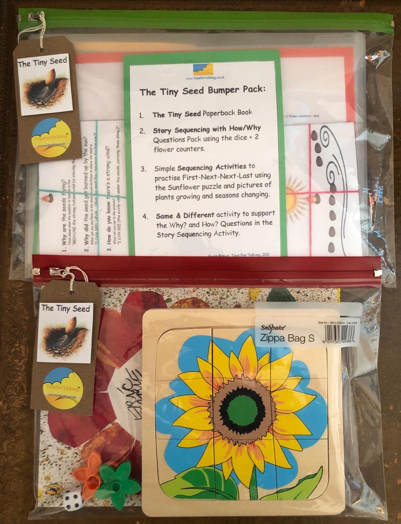 The Tiny Seed Story Sequencing With How? and Why? Questions Bumper Pack ...