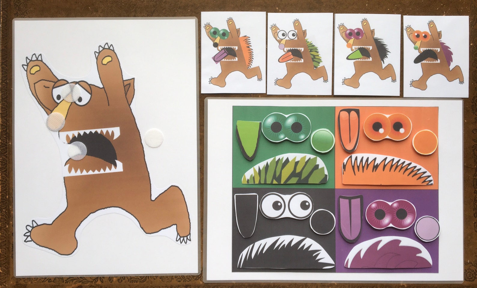 The Gruffalo Book 4 Word Level Pack: Feelings, Colours, on and Under - Etsy