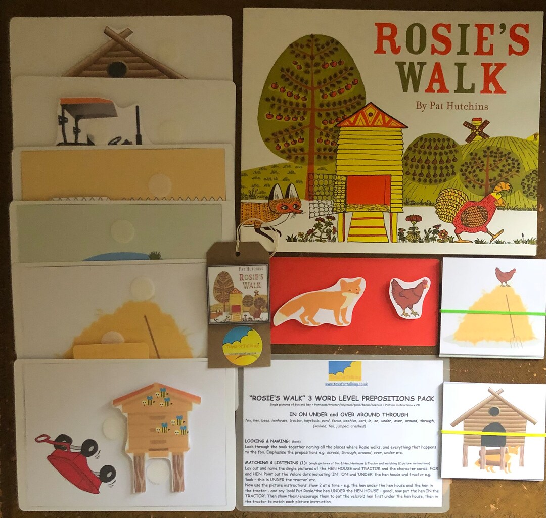 Rosie's Walk 3 Word Level Pack With Paperback Book - Etsy