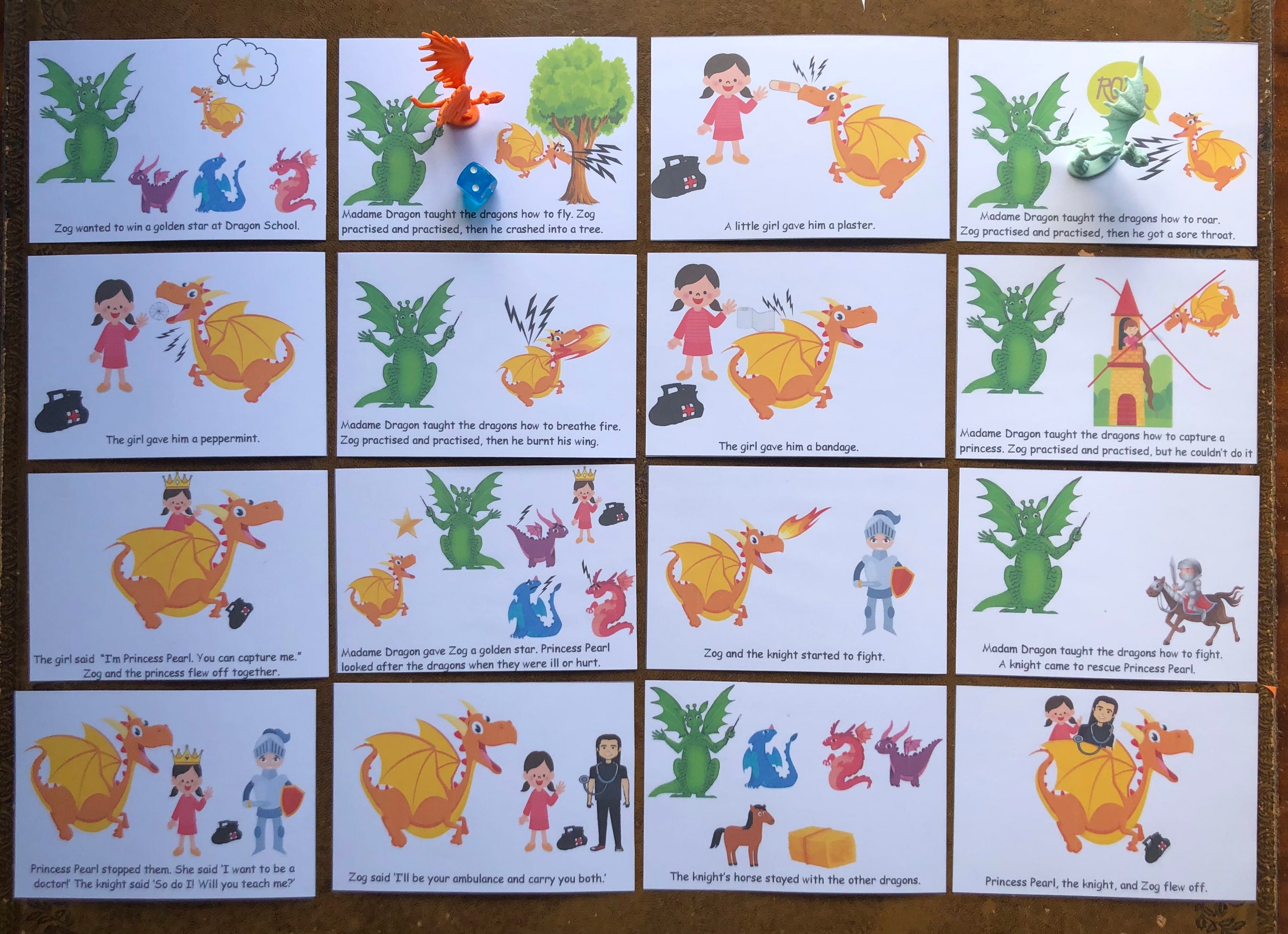 Zog Story Sequencing Pack With Why? and How? Questions - Etsy UK