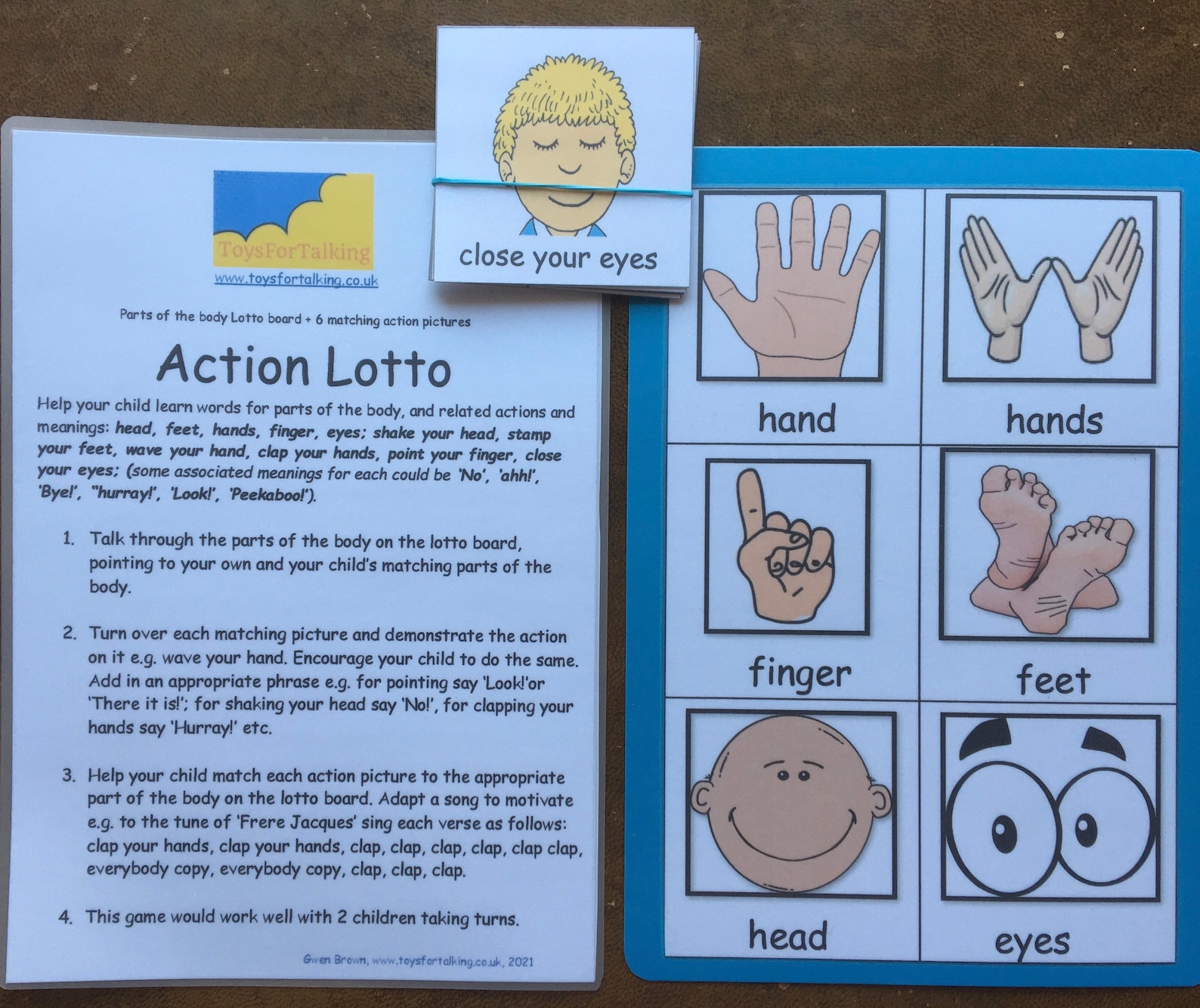 Mr Potato Head With Action Lotto, and Photo Symbols, to Help Teach ...
