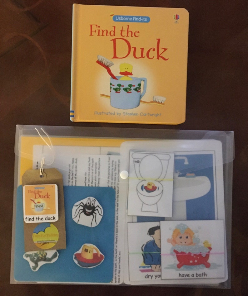 Find the Duck 2 Word Level Pack With Board Book - Etsy