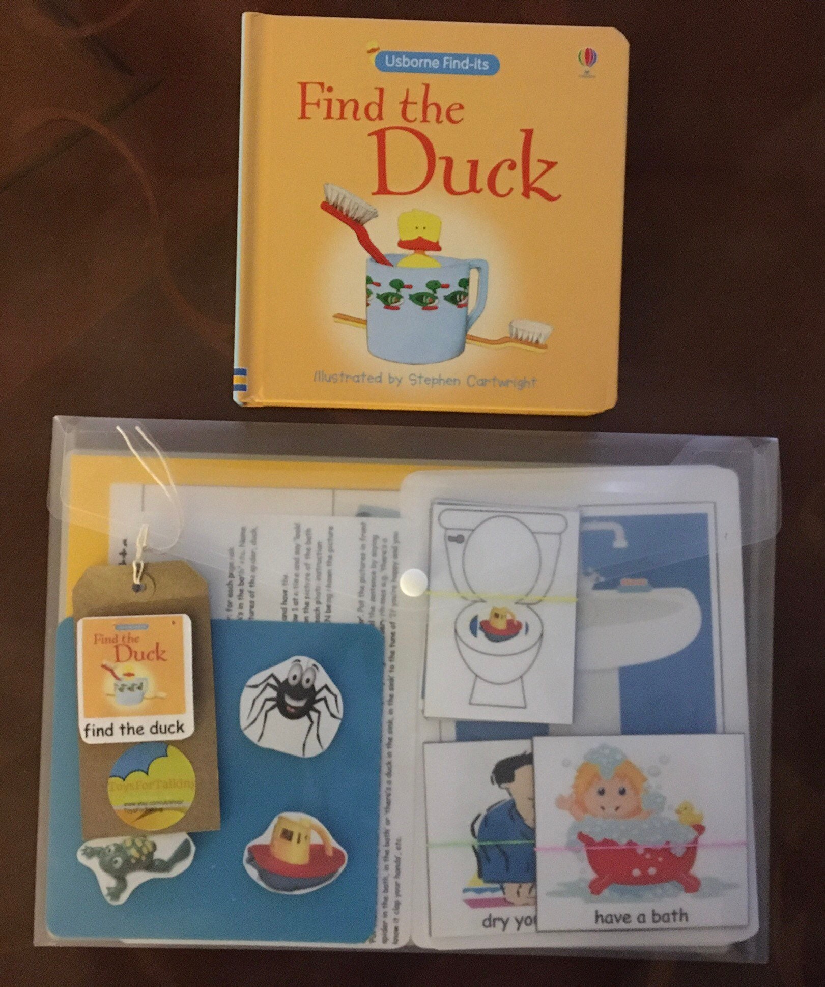 Find the Duck 2 Word Level Pack With Board Book - Etsy