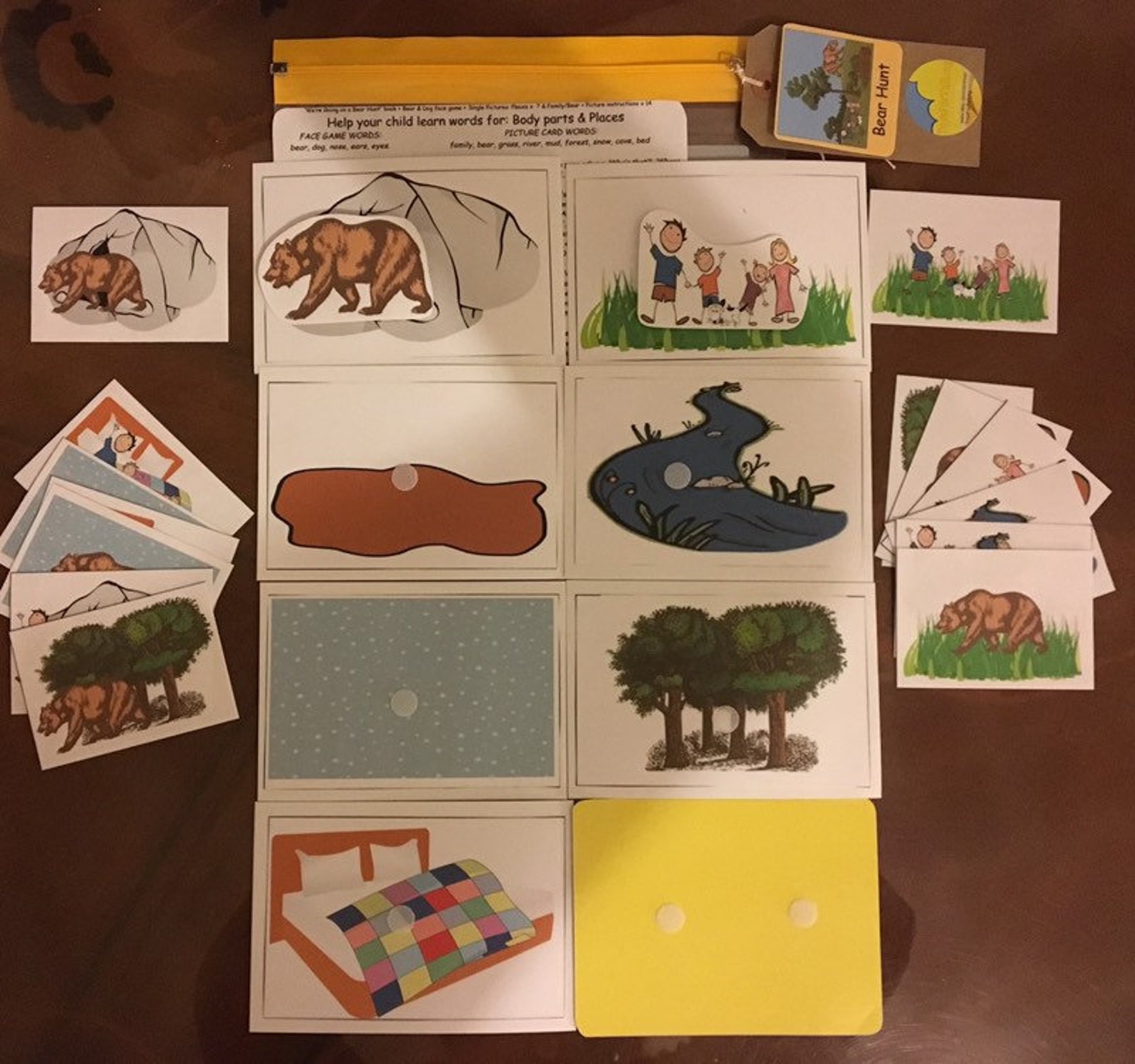 We're Going on a Bear Hunt 2 Word Level Pack With Paperback Book - Etsy