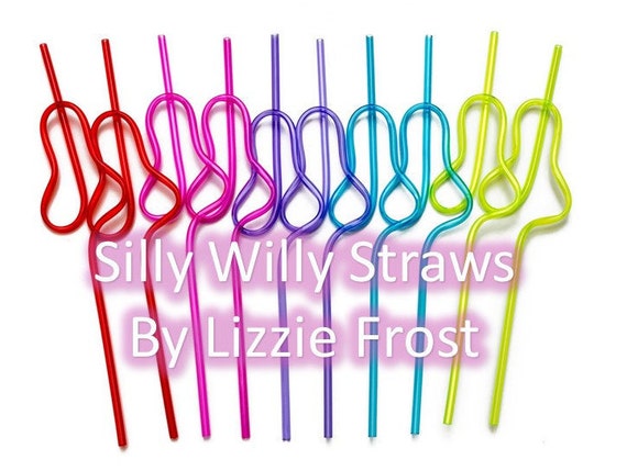 Penis Straws Bachelorette Party Gay Pride Favors Silly | Etsy