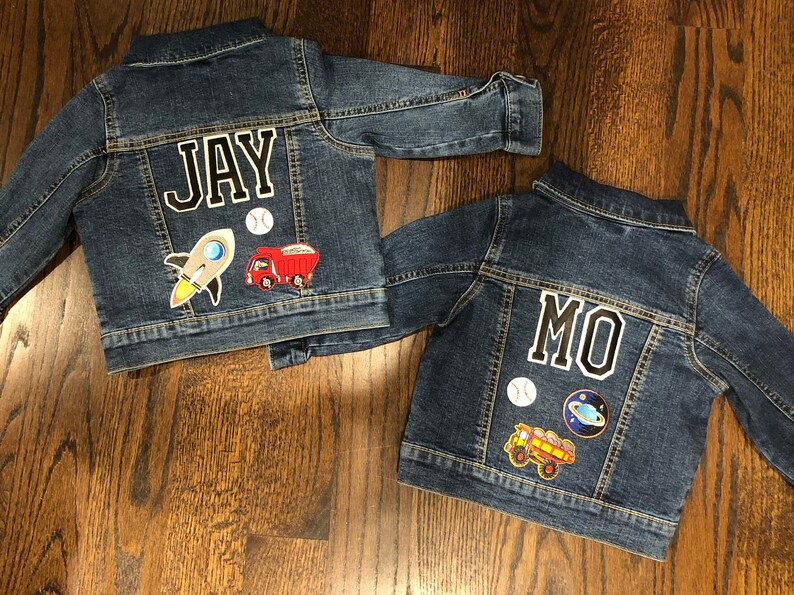 Boys Denim Jacket / Kids Jean Jacket / Personalized Denim - Etsy