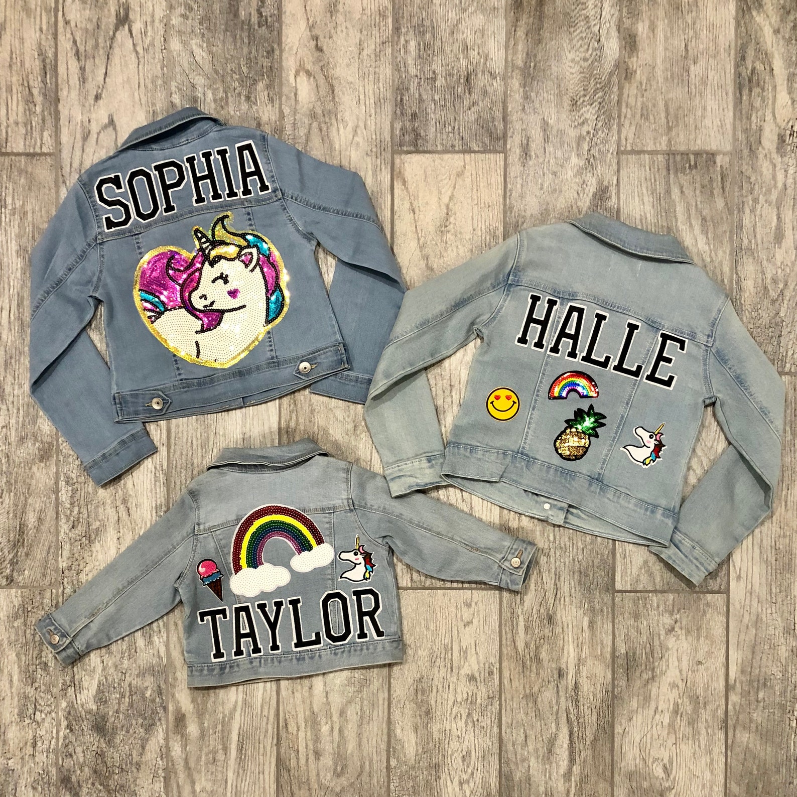 Personalized Girls Denim Jacket Custom Kids Jean Jacket - Etsy