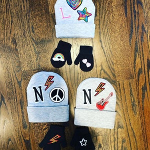 Custom Kids Winter Hat With Patches | Personalized Kids Hat - Etsy